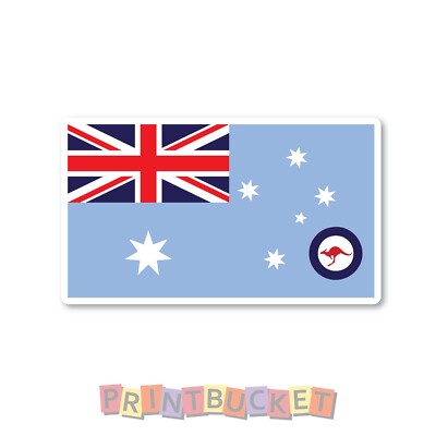 RAAF Ensign Flag 240mm sticker quality water & fade proof vinyl | eBay