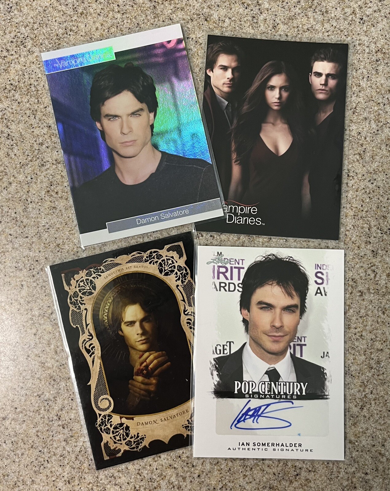 2012 Leaf Pop Century Ian Somerhalder Autographed Card Vampire Diaries ...