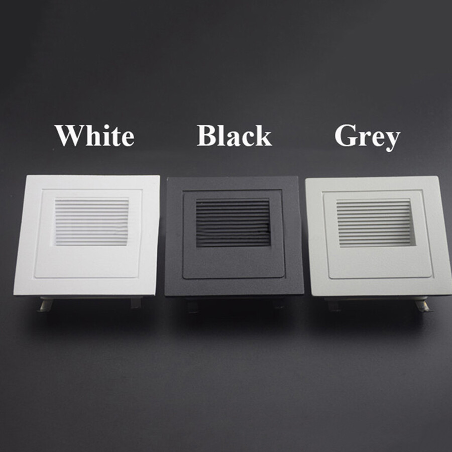 Waterproof 3W LED Step Light Recessed Stair Footlights Embedded Wall ...