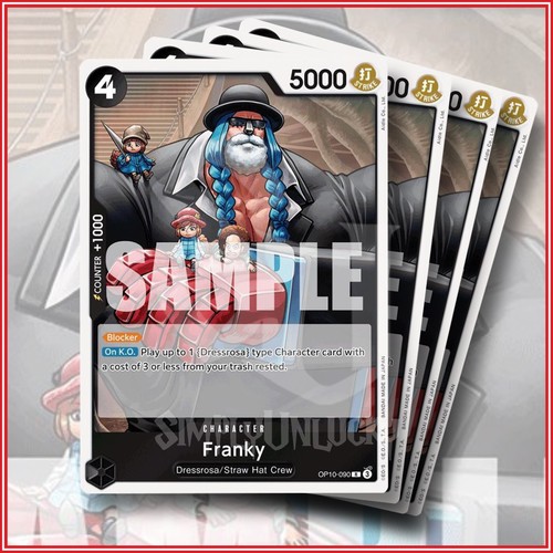 ONE PIECE TCG: Franky OP10-090 Rare x4 Royal Blood | eBay