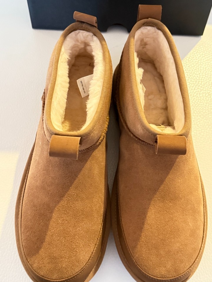 NIB UGGS AUSTRALIA UGG CLASSIC ULTRA MINI LENNOX BOOTS CHESTNUT 9 MENS | eBay