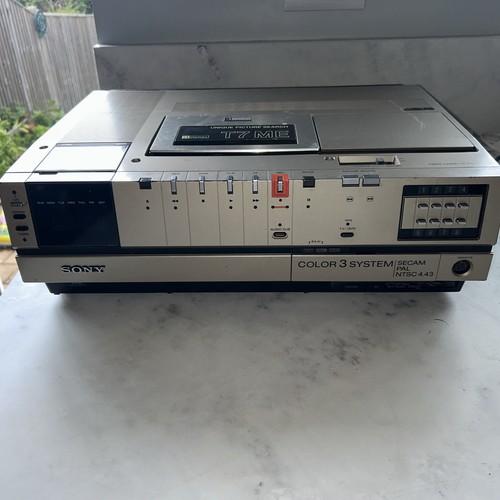Vintage Sony Betamax SL-T7ME Video Cassette Recorder VCR | eBay UK