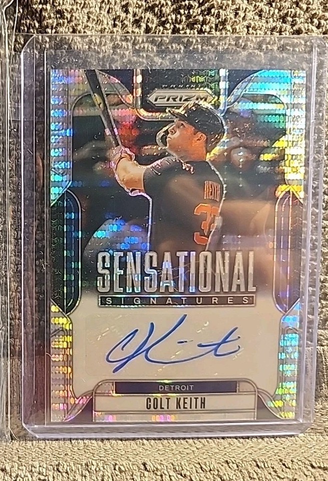 2025 Panini Prizm COLT KEITH Pulsar Autograph #085/199 Detroit Tigers ...