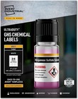UltraDuty GHS Chemical Labels for Laser Printers 1x2.5in labels White ...