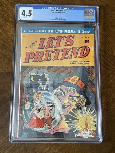 Let's Pretend 1 CGC 4.0 1950 Golden Age Comic | eBay