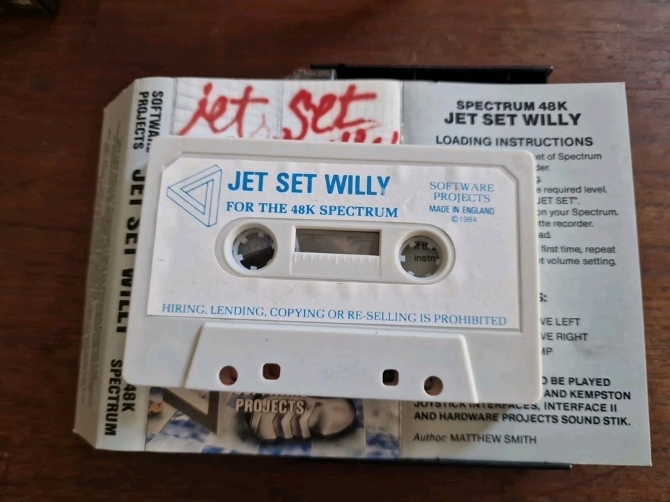 Vintage Software Projects 48k Spectrum Game, Jet Set Willy Original ...