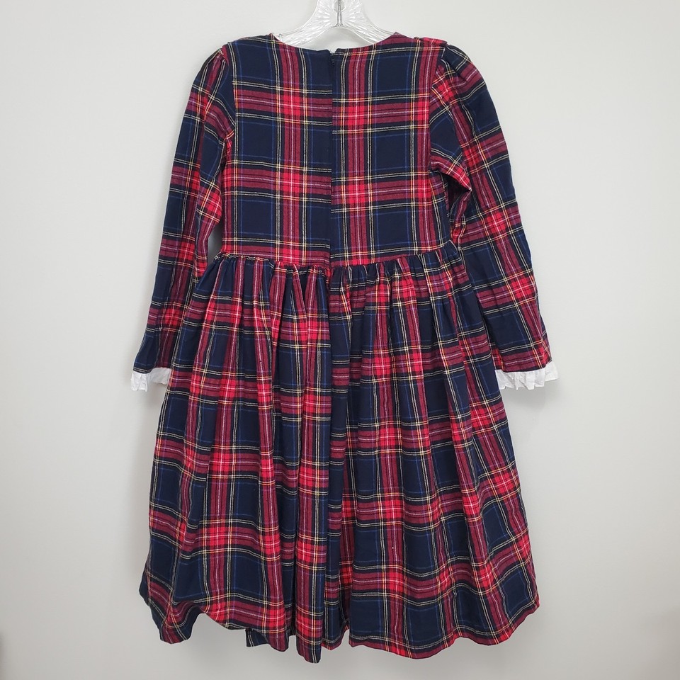 Trish Scully Girls Dress Size 14 Lola Plaid Holiday Dress Formal Tartan ...