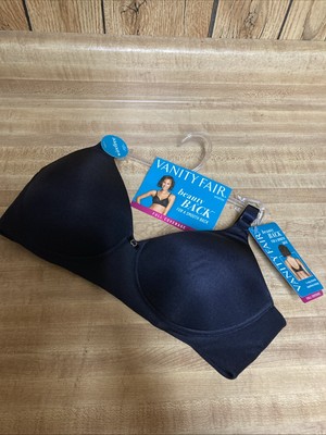 Vanity Fair Beauty Back Smoother Back Bra 72345 Black Size 36B Brand ...