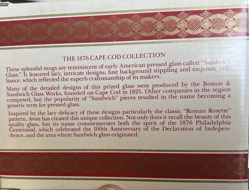 Avon 1876 Cape Cod Collection | eBay