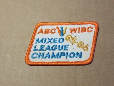 Vintage '85-'86 ABC WIBC Mixed League Champion Bowling Patch Mint | eBay