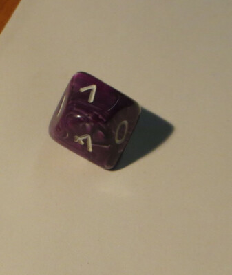 Crystal Caste - Silk purple d10 - OOP dice | eBay