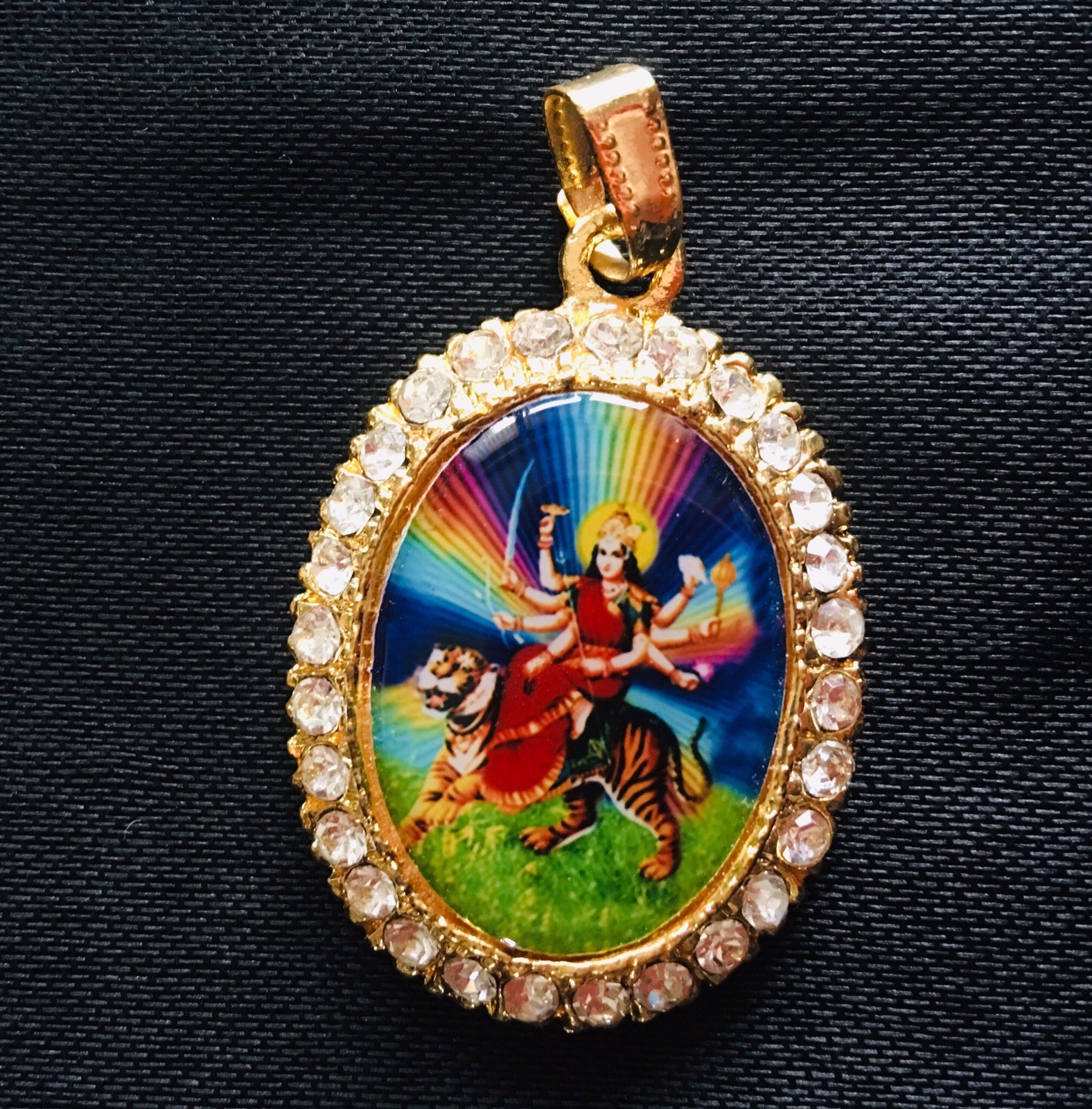 MATA MAA AMBE AMBA DURGA SHERAWALI - INDIAN HINDU RELIGIOUS PENDANT ...