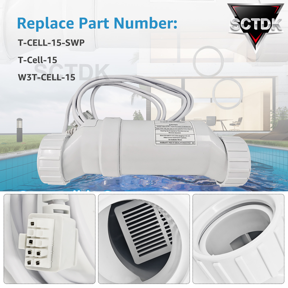 For Hayward T-Cell-15 TurboCell Salt Chlorinator Cell 40,000 Gal ...