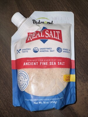 Redmond Real Salt - Ancient Fine Sea Salt, Unrefined Mineral, 16 Ounce ...