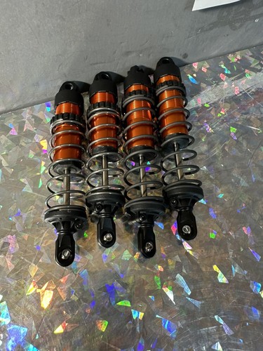 Traxxas Sledge 95076-4 Front and Rear Shocks Springs Orange V2 Vxl-6s ...