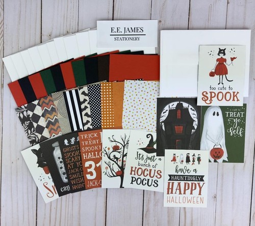 Handmade Halloween Card Making Kit Set of 10 Cards, Easy Halloween ...