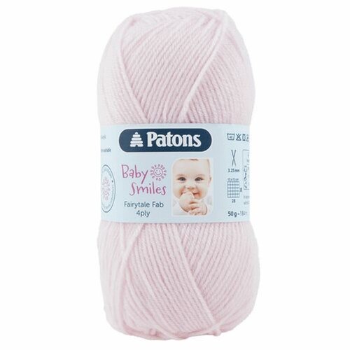 Patons Baby Smiles Fairytale Fab 4 Ply Yarn (50g) - Pale Pink - 10 Pack ...