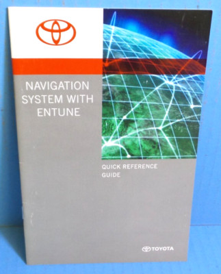 13 2013 Toyota Navigation System with Entune owners manual quick ...