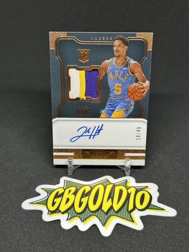 Josh Hart 2017-18 Panini Dominion RC Rookie Patch Auto /49 Jersey ...