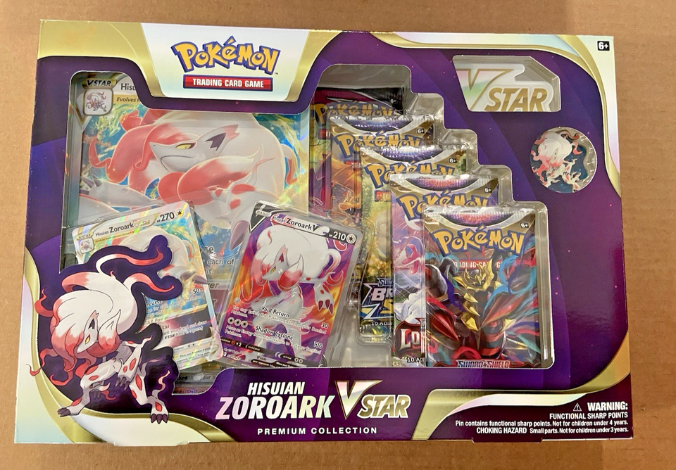 Pokemon TCG Hisuian Zoroark VSTAR Premium Collection Box |BRAND NEW ...