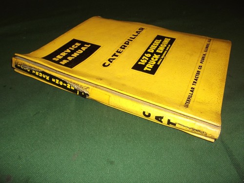 CAT CATERPILLAR 1676 DIESEL TRUCK ENGINE SERVICE SHOP REPAIR MANUAL ...