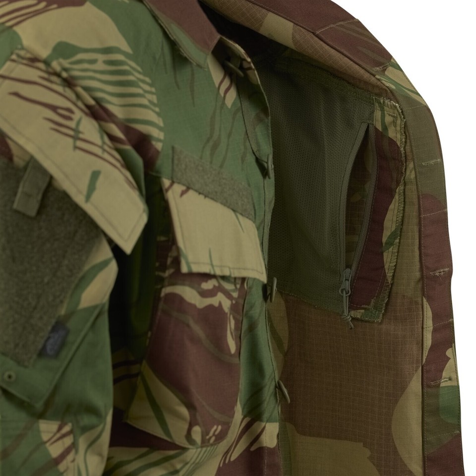 Helikon-Tex RAID Shirt Combat Field Jacket Army Tiger Stripe Rhodesian ...