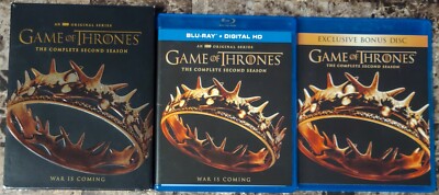 Game of Thrones Second Season 2 Two Blu-ray + Digital 6-Disc Set w ...
