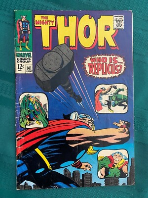 Thor #141 Very Good+ (4.5) - Off-White Pages - Kirby Art!! | eBay