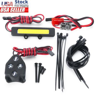 RC LED Lights Kit COB Front + LED Rear Light Lamp for 1/8 SLEDGE ...