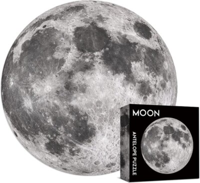 Four Point Puzzles The Moon 1000 piece 26.5 in 67.3 cm Circular Puzzle ...