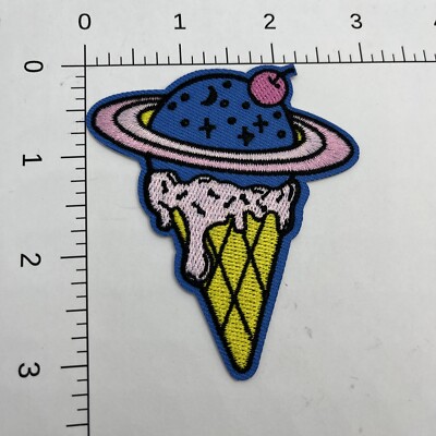 Cosmic Ice Cream Cone Planets Solar System Embroidered Patch #581 | eBay