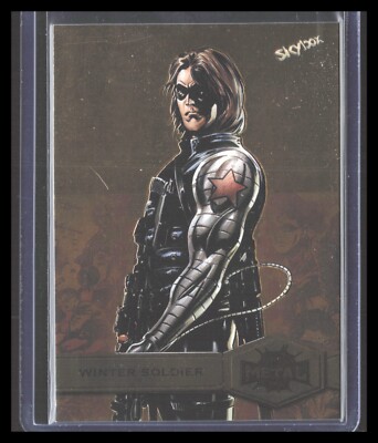2021 UD Spider-Man Metal Universe WINTER SOLDIER Light FX Gold #199 ...
