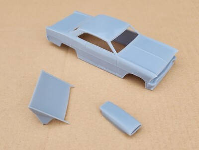 ABS-LIKE RESIN 3D PRINTED 1/25 1966 - 67 CHEVY II NOVA OUTLAW, PRO MOD ...