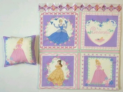 Disney Princess 18" doll blanket + pillow 18" x 18" Cinderella Belle ...