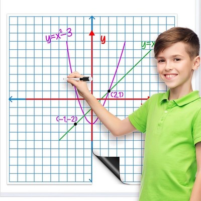 Giant Magnetic XY Coordinate Graph Grid Paper,Dry Erase Chart Paper for ...