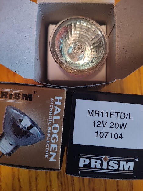 HALCO Halogen Bulb #FTD 20 Watt 12Volt MR11 with GU4 Base - Price for ...