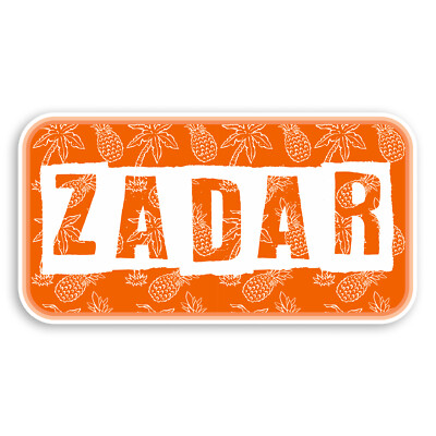 2 x 10cm Tropical Zadar Vinyl Stickers - Croatia Travel Luggage Sticker ...