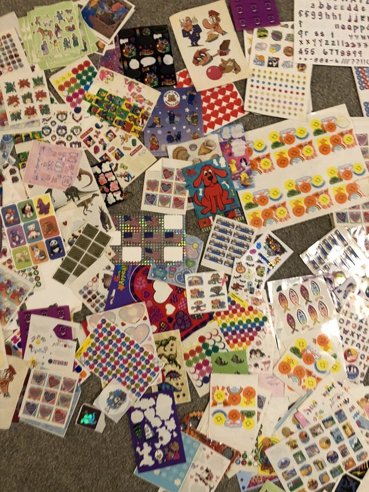 Stickers Over 3000 PCs Teacher vintage 20 yr Collection Darice HUGE LOT ...