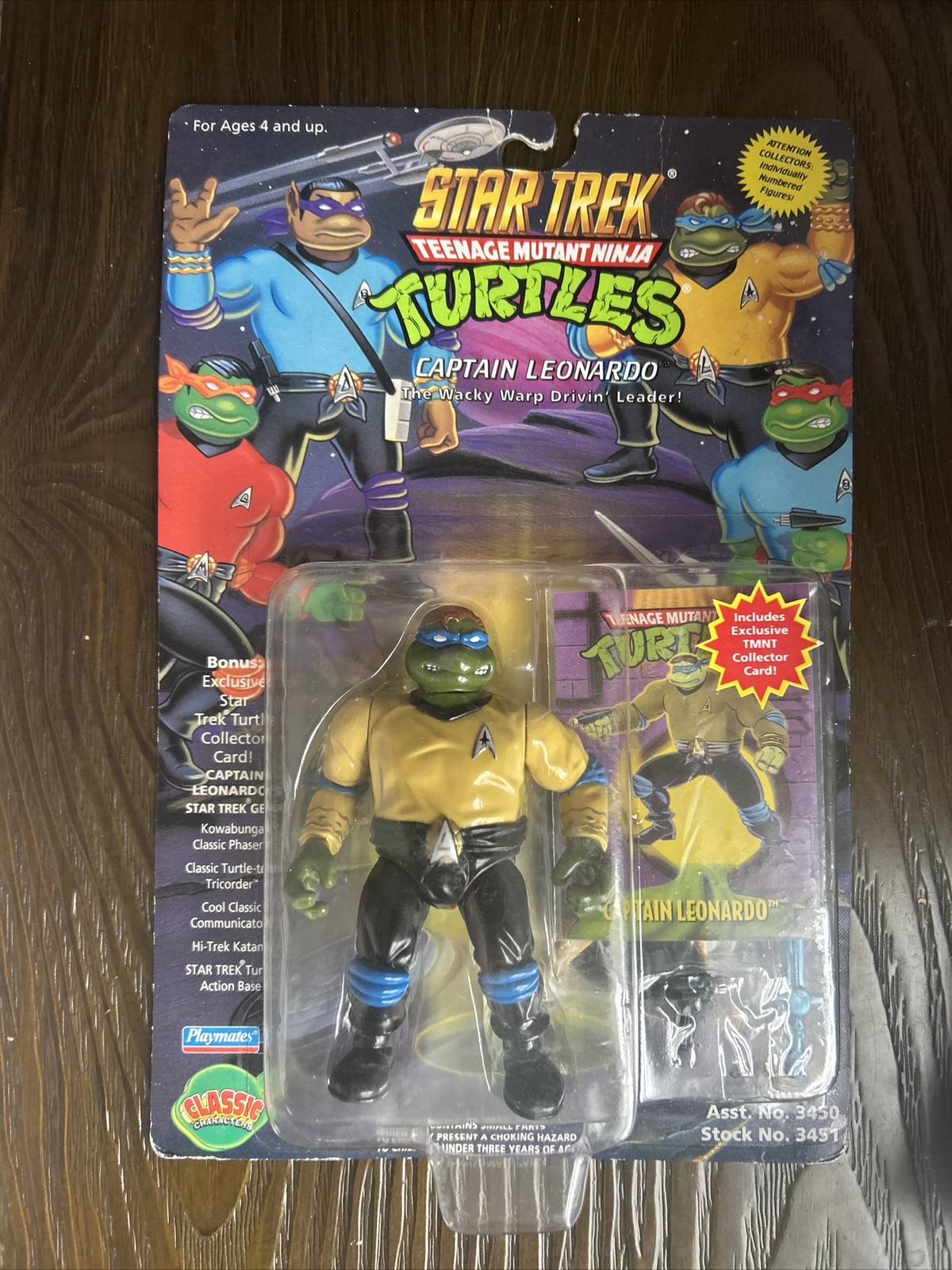 TMNT Star Trek Captain Leonardo 1994 NIP Vintage Ninja Turtles Leo | eBay