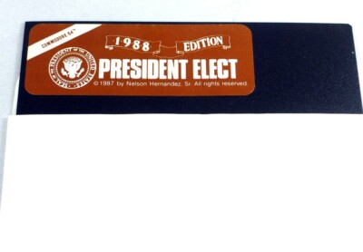 Commodore 64/128: PRESIDENT ELECT 1988 for C64 ORIGINAL disk ACTUALLY ...
