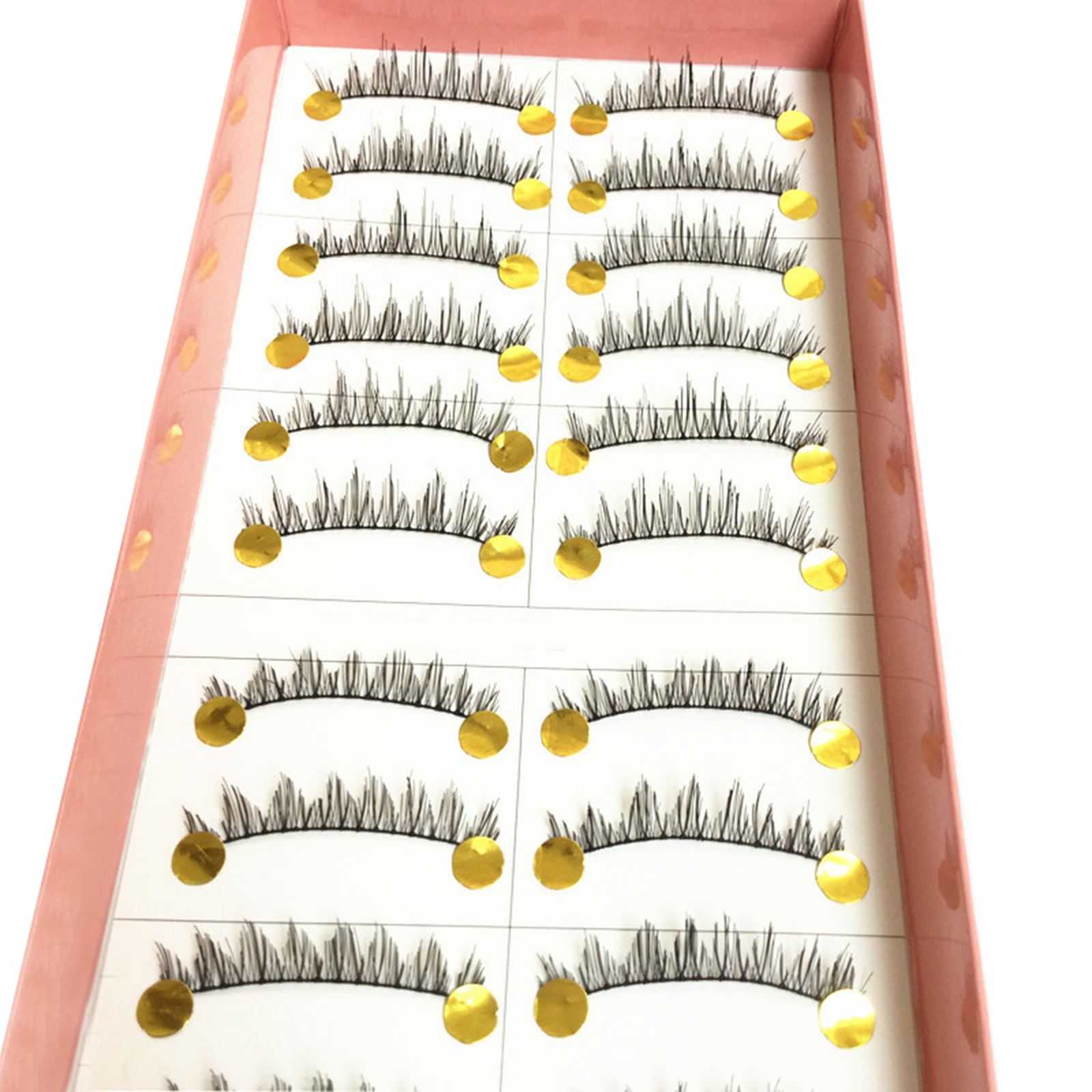 10 Pairs Handmade Eyelashes Soft Anti-allergies Makeup Beauty Eye ...