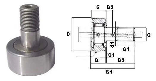 CF24 62mm Cam Follower Needle Roller Bearing CF24 | eBay