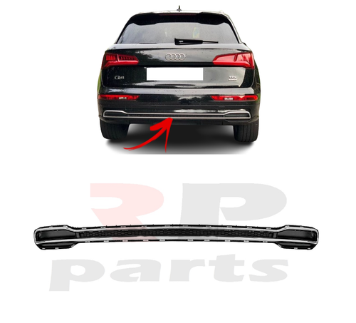 FOR AUDI Q5 17 - 21 NEW REAR BUMPER LOWER SPOILER WITH CHROME TRIM ...