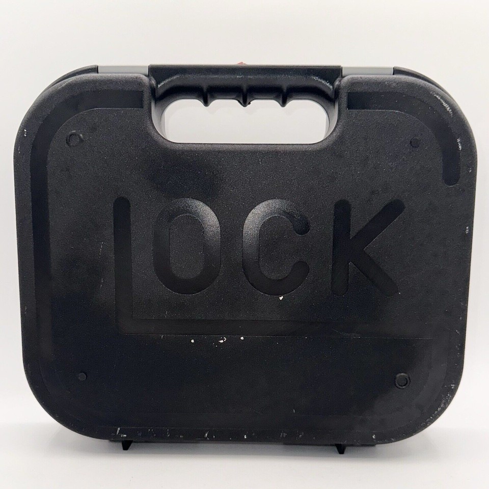 Glock OEM Gun Case Single Handgun Black Case, Red Lock, Keys & Cleaning ...
