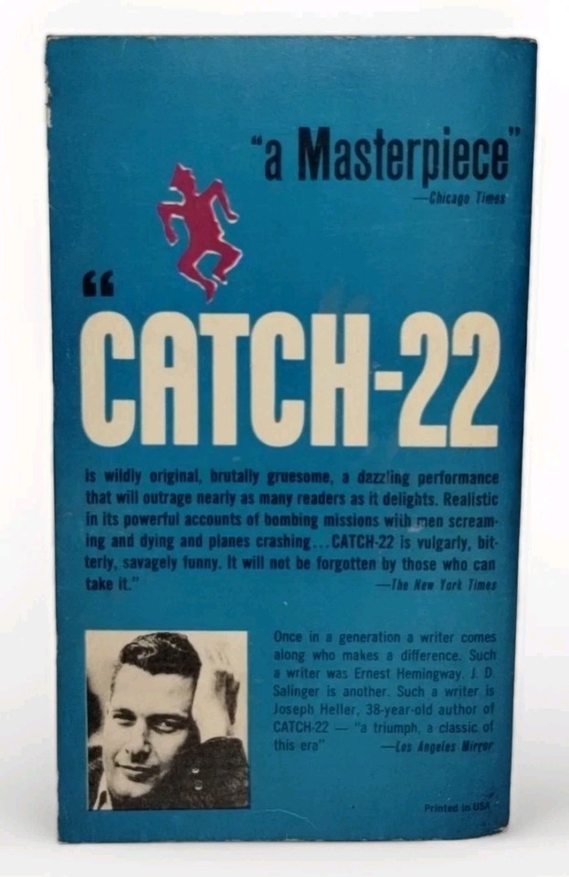 CATCH-22 by Joseph Heller 17th Print Dell Paperback (1966) WWII Novel ...