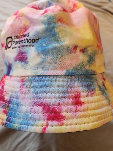 Women's Tie-Dye Bucket Fishing Hat w/Planned Parenthood Stamp M/L | eBay