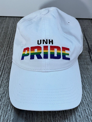 UNH University of New Hampshire PRIDE White Baseball Hat Adjustable NWT ...
