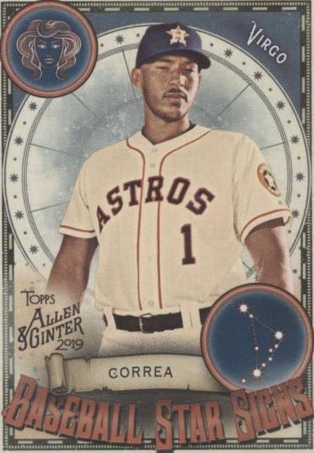 2019 Topps Allen & Ginter - Baseball Star Signs Carlos Correa #BSS-12 ...