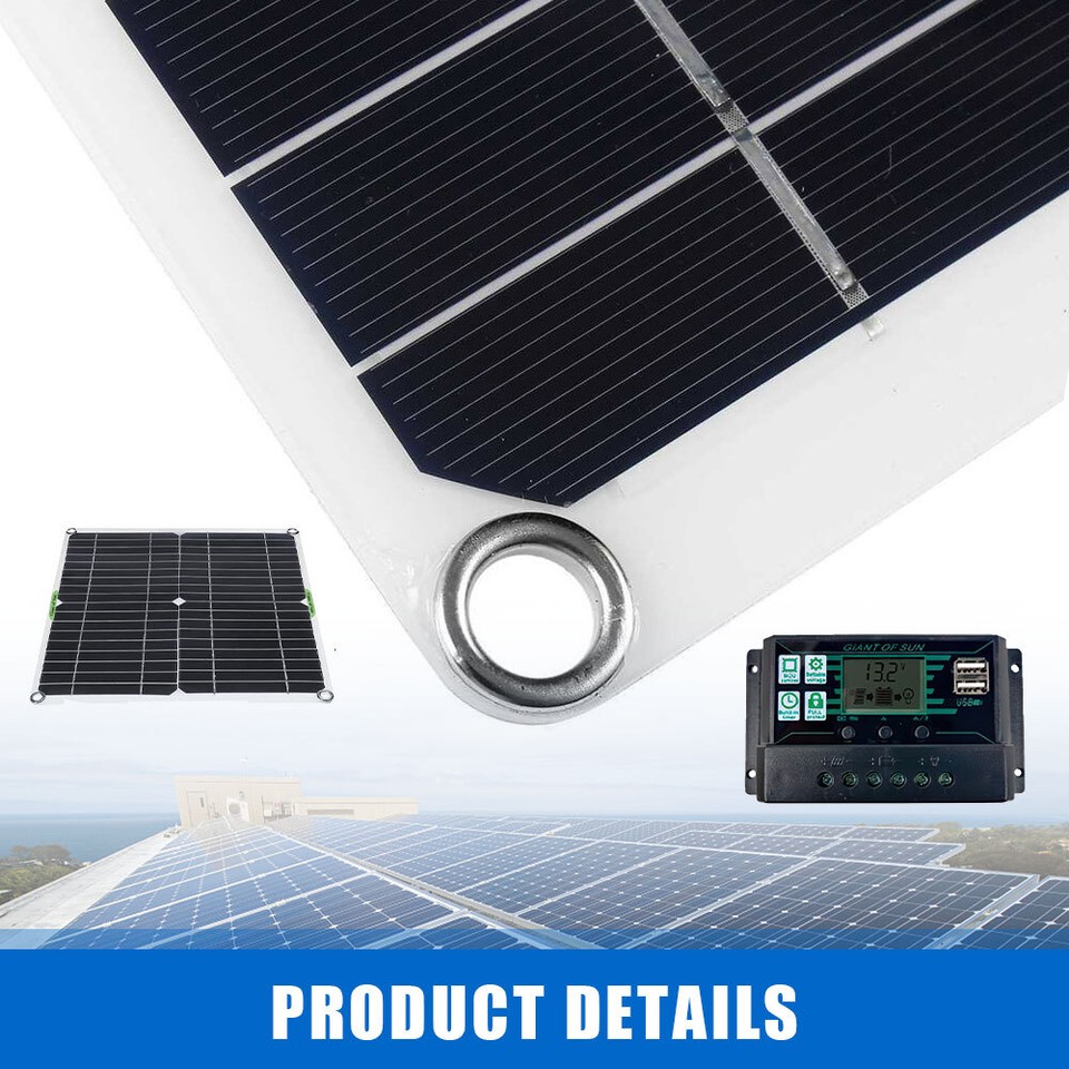 6000W Solar Panel Kit Solar Power Inverter Generator 100A Home 110V ...