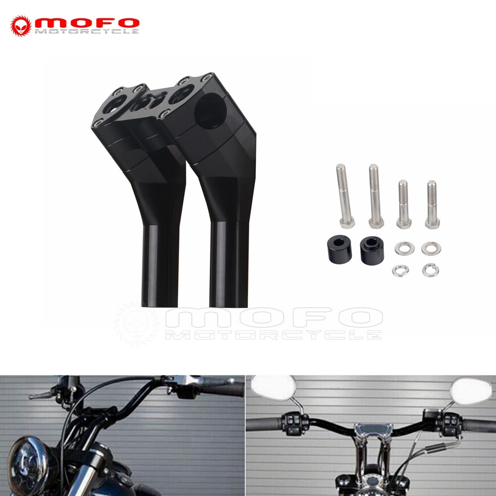 1" Pullback Style Modular Handlebar Risers Kit For Harley Dyna Softail ...
